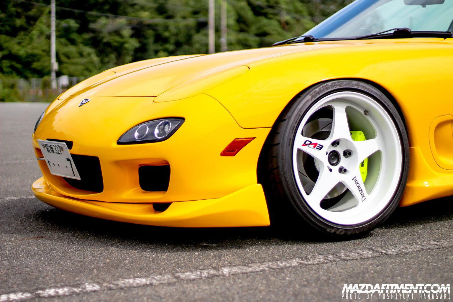 Sunburst Yellow FD3S x Regamaster – Mazda Fitment